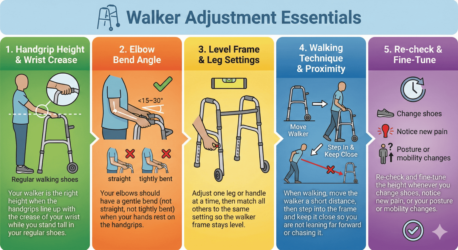 How to Adjust a Walker: Proper Height, Safety Tips & Step-by-Step Guide